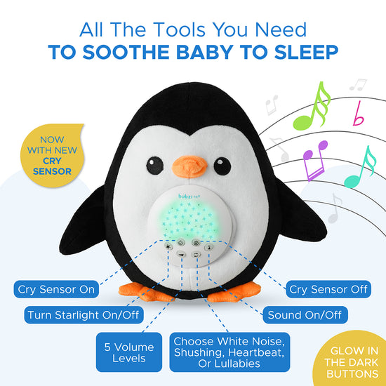 Soothing Sleep Penguin - With Starlight Projector Light & Lullabies ...